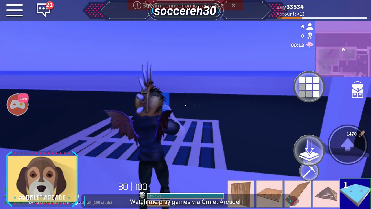 Watch me stream Roblox on Omlet Arcade! - YouTube