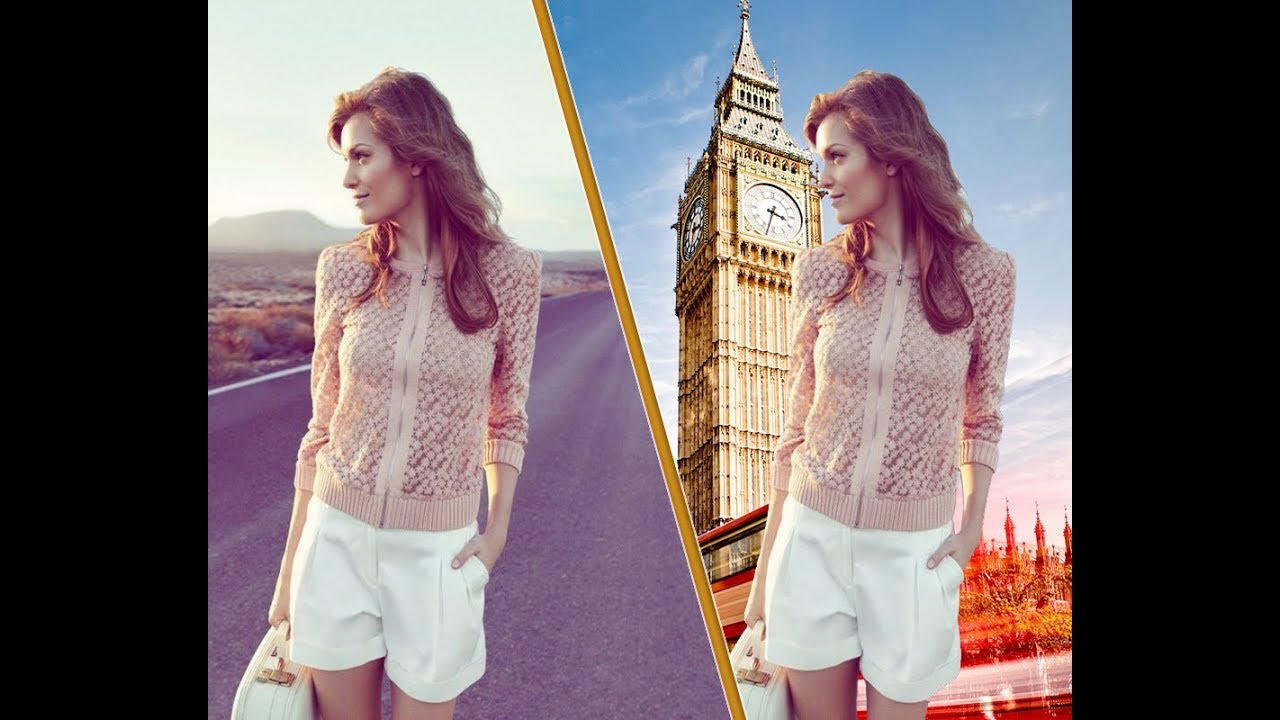 Adobe Photoshop Tutorial for beginners in hindi - change background ...