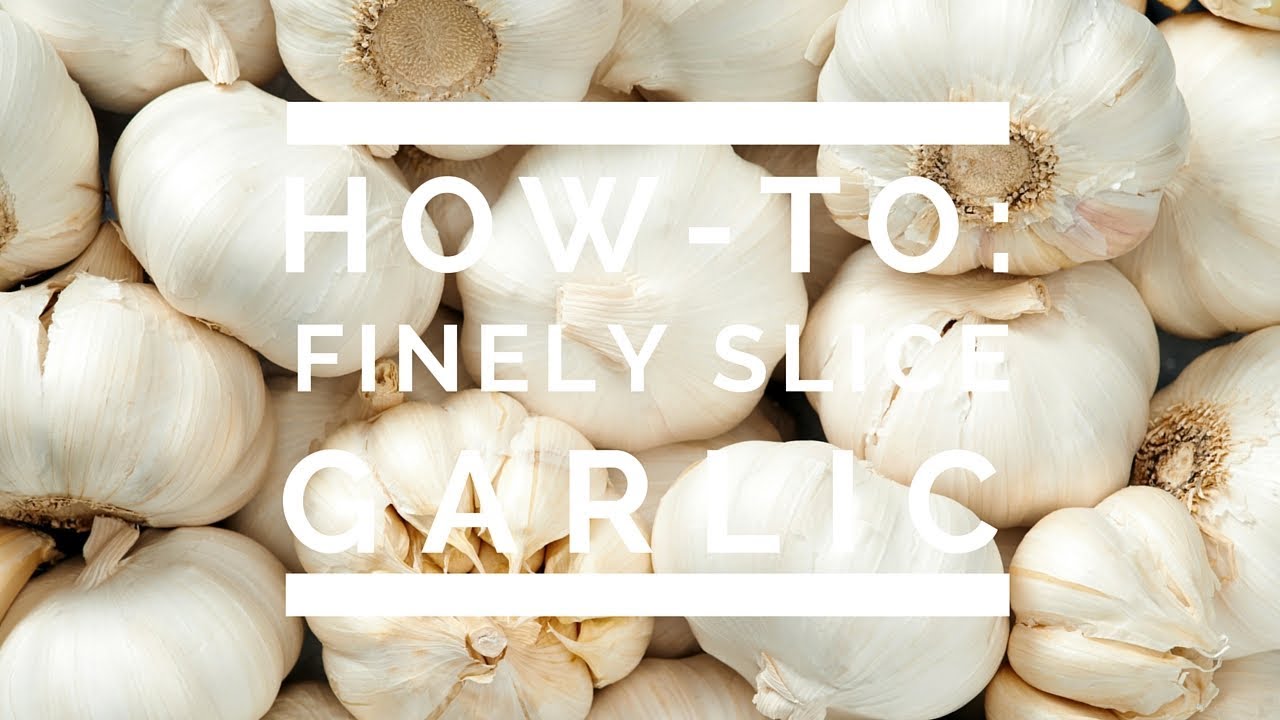 How-To: Finely Slice Garlic - YouTube