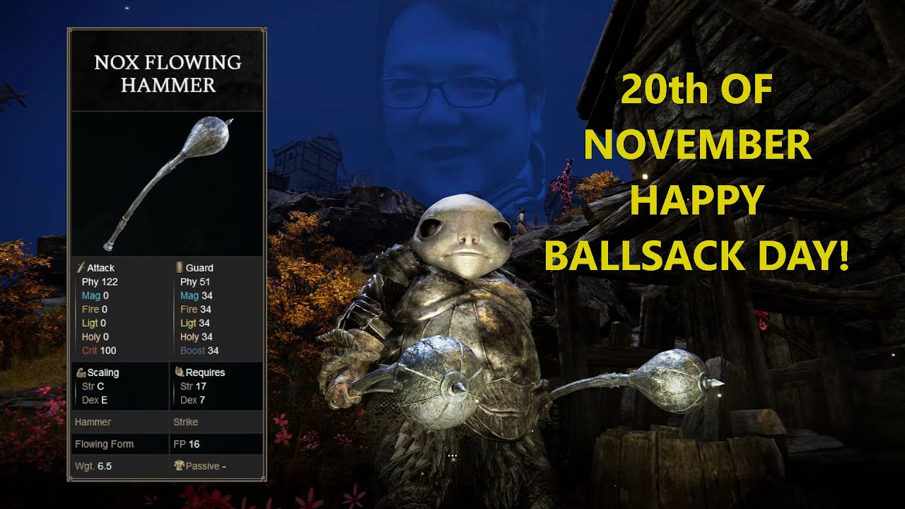 Happy NOX FLOWING HAMMER Day everyone! | ELDEN RING PvP - YouTube