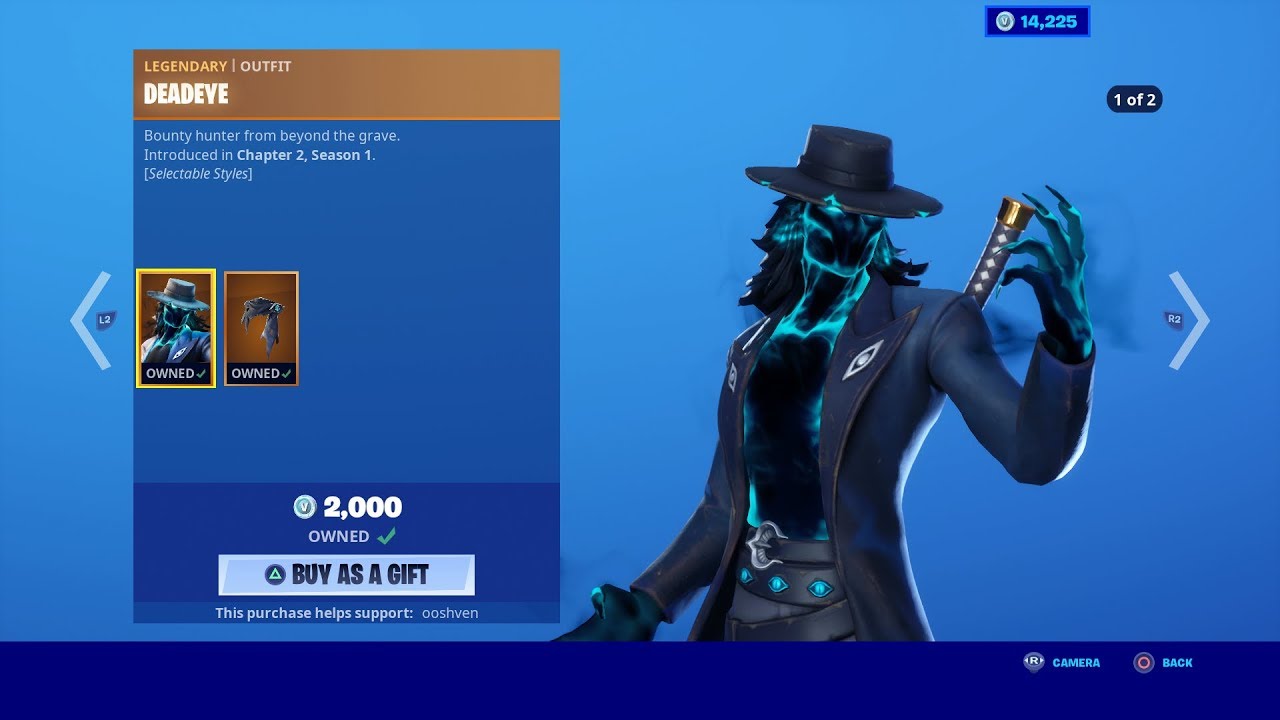 FORTNITE ITEM SHOP *NEW* DEADEYE SKIN IS BACK ITEM SHOP TODAY (Fortnite ...