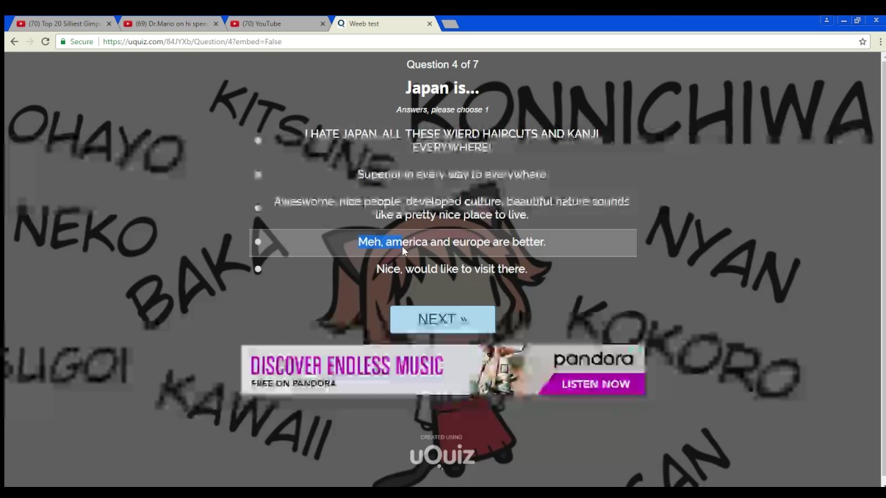 Am I A Weeb? (Me Taking A Weeb Test) - YouTube