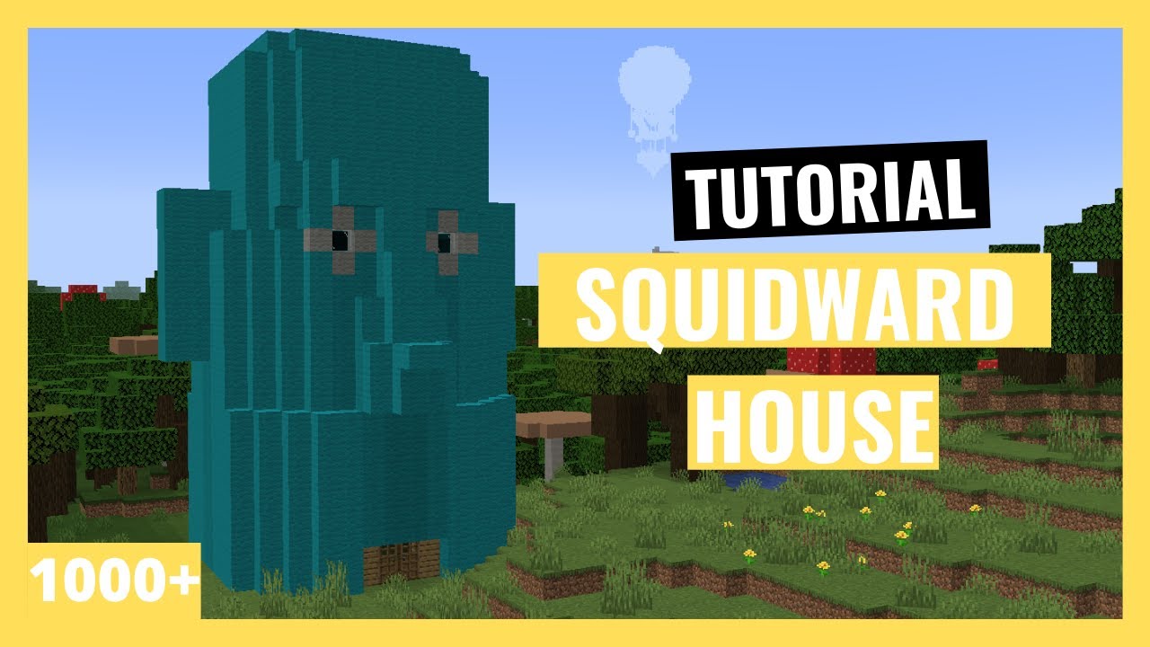 MINECRAFT SQUIDWARD HOUSE TUTORIAL | 1000+ BLOCKS - YouTube
