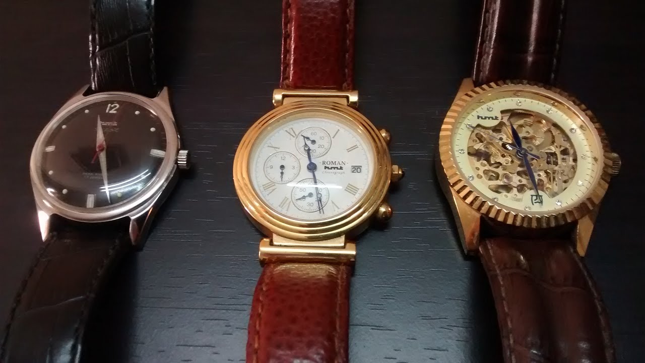 My HMT Daily beater watches (HMT Pilot, HMT Roman, HMT Skeleton) - YouTube
