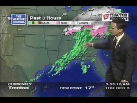 Weather Channel clip w/ Local Forecast 5AM-6AM Thursday December 5 2002 ...