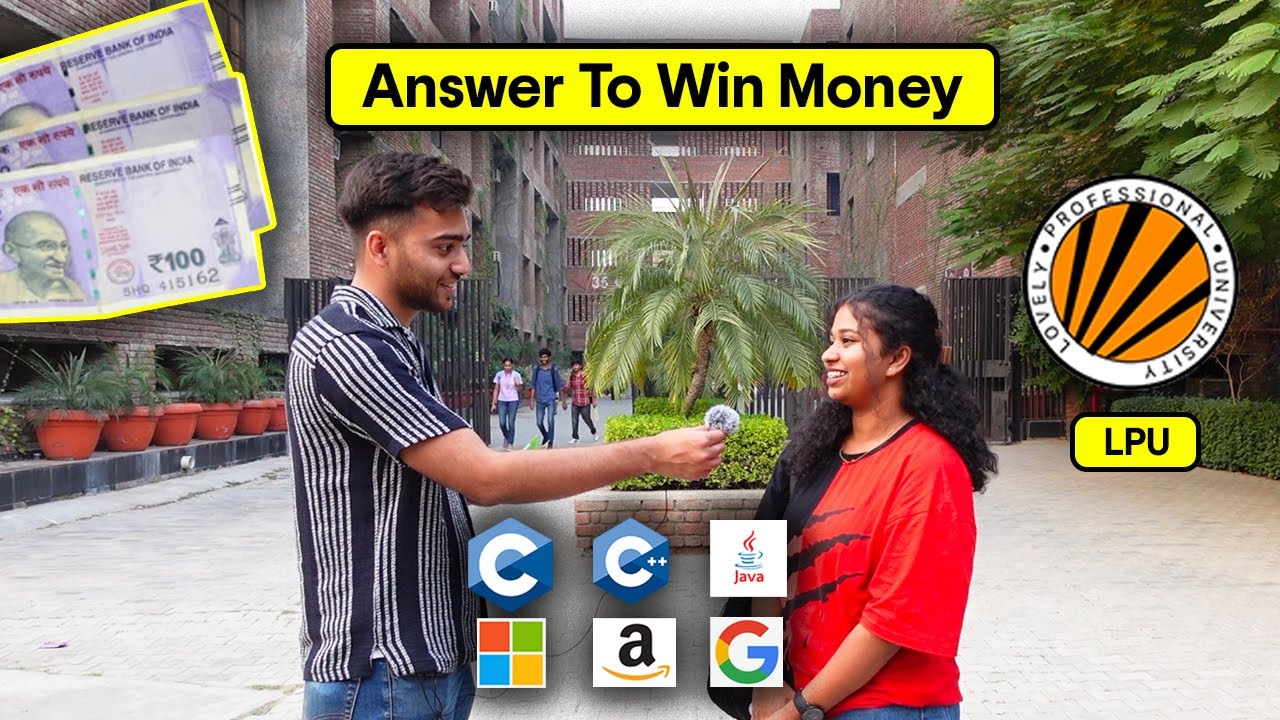 Can LPU Students Answer These Easy Coding Questions For Money? ₹ 🤑 ...