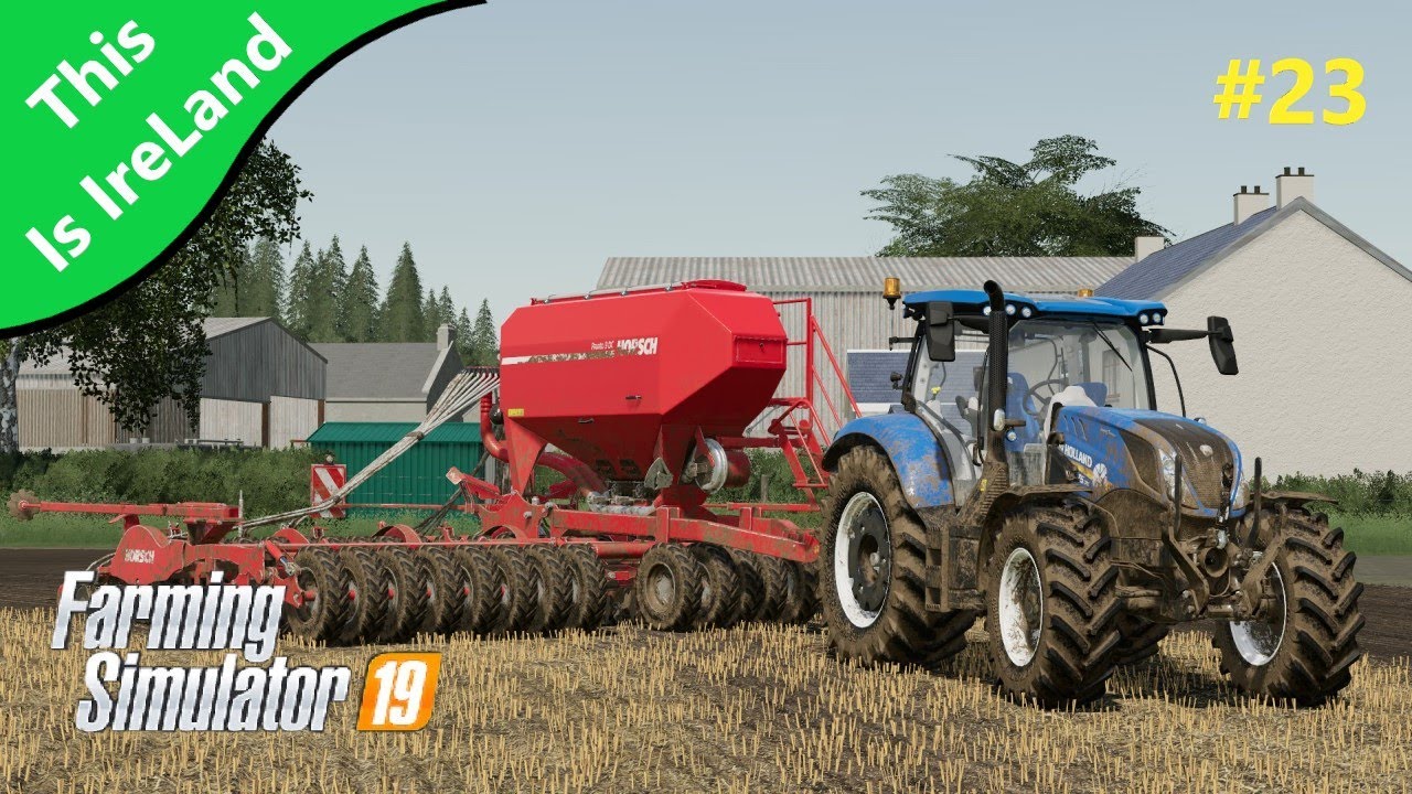 Seeding Canola-New Holland T6 Farming Simulator 19 Timelapse - This is ...