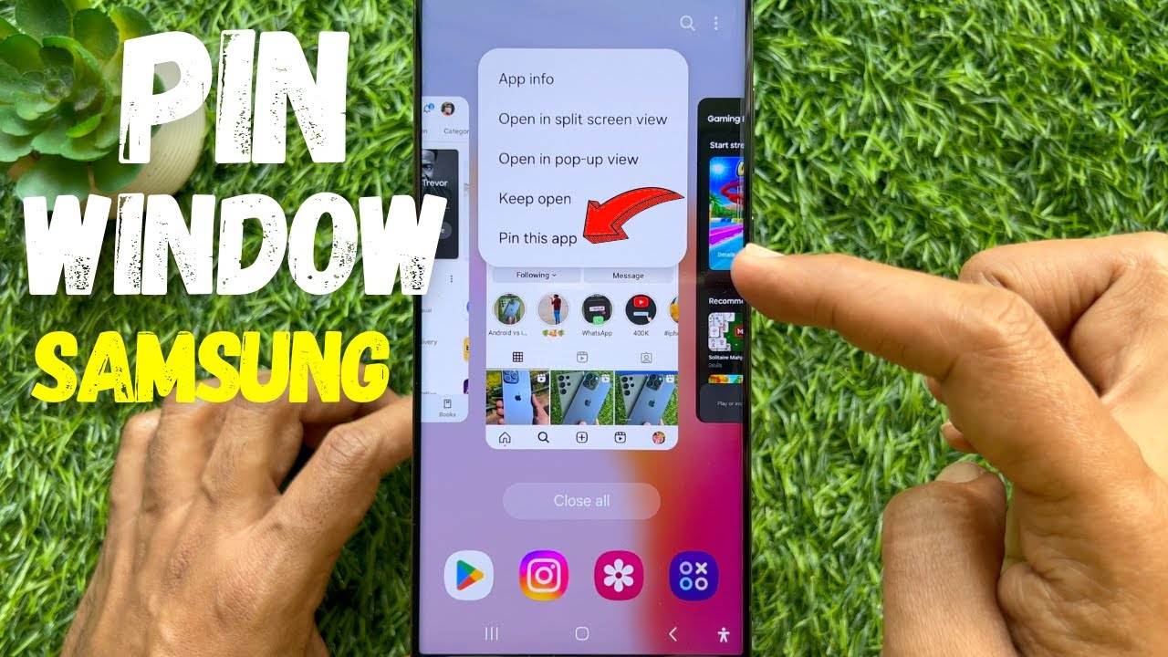 How to Pin an app to your phone screen on Samsung Galaxy Smartphone ...