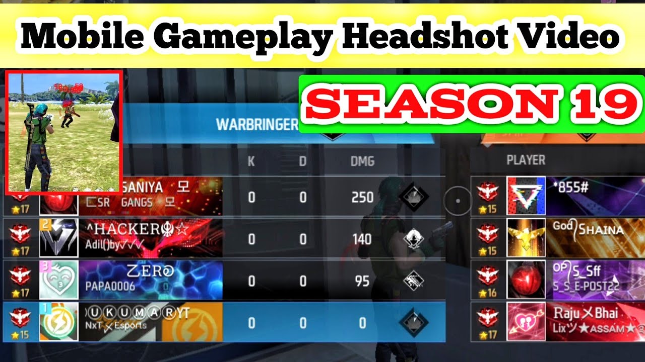 HEADSHOT GAMEPLAY FREE FIRE | ONE TAP HEADSHOT | FREE FIRE GAMEPLAY ...