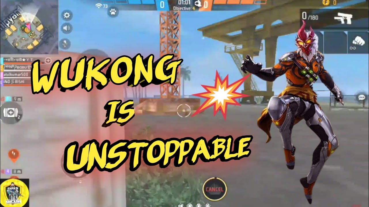 WuKOnG is Unstoppable in cs squad Garena FF max - YouTube