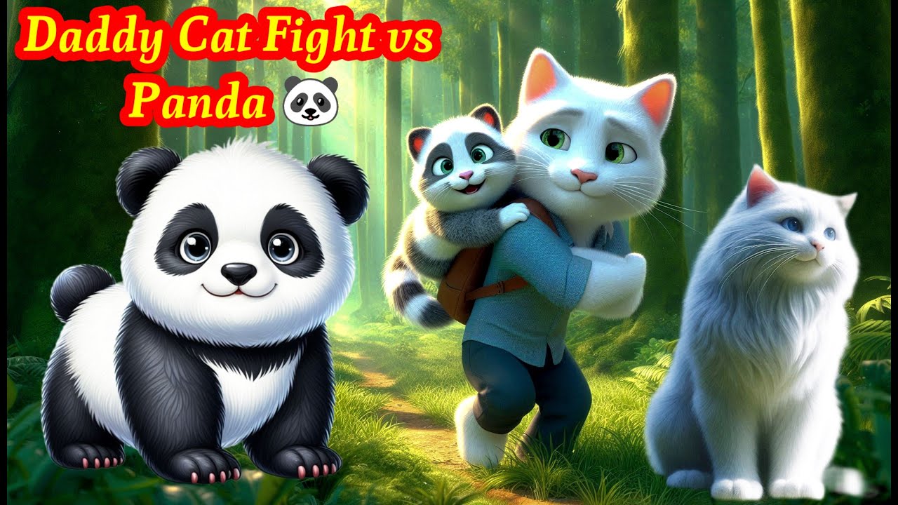 Cat vs. Panda Fight - Funny Animal Video"Story #cat#panda #shorts#story ...