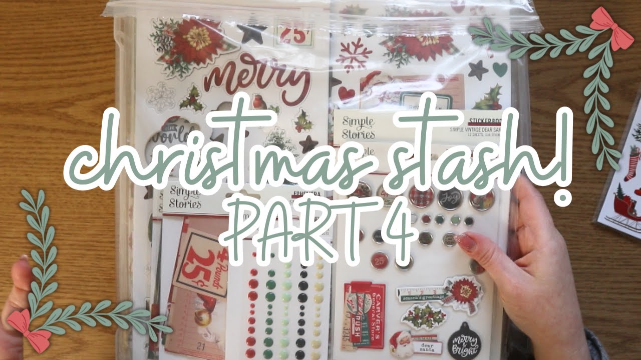 What's In My Crafty CHRISTMAS STASH? 🎄 PART 4 | madebycarlyrose - YouTube