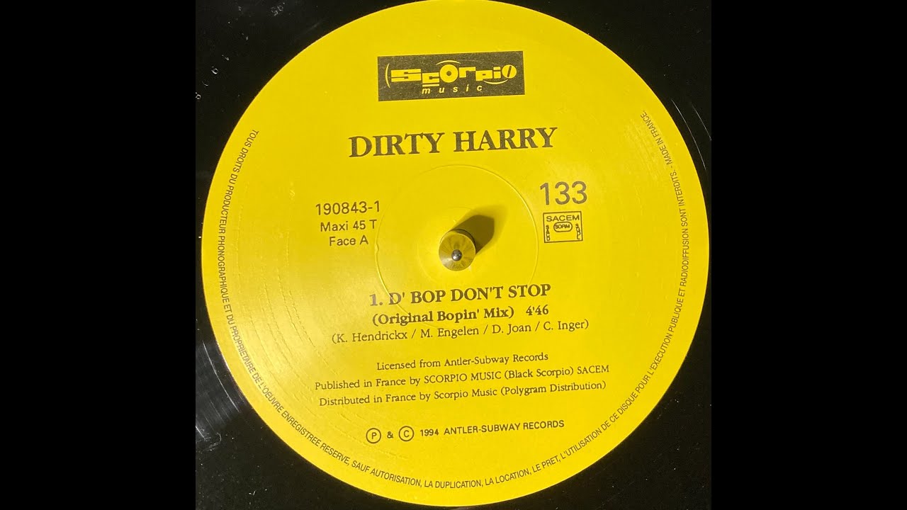 Dirty Harry – D'Bop Don't Stop (Original Bopin' Mix) - YouTube