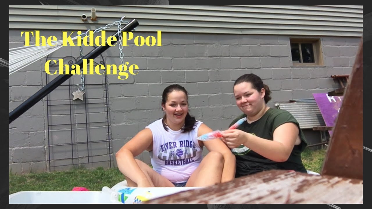 Kiddie Pool Challenge w/ my sister! - YouTube