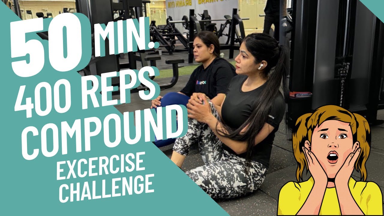 400 Reps compound challenge 😳😲 - YouTube
