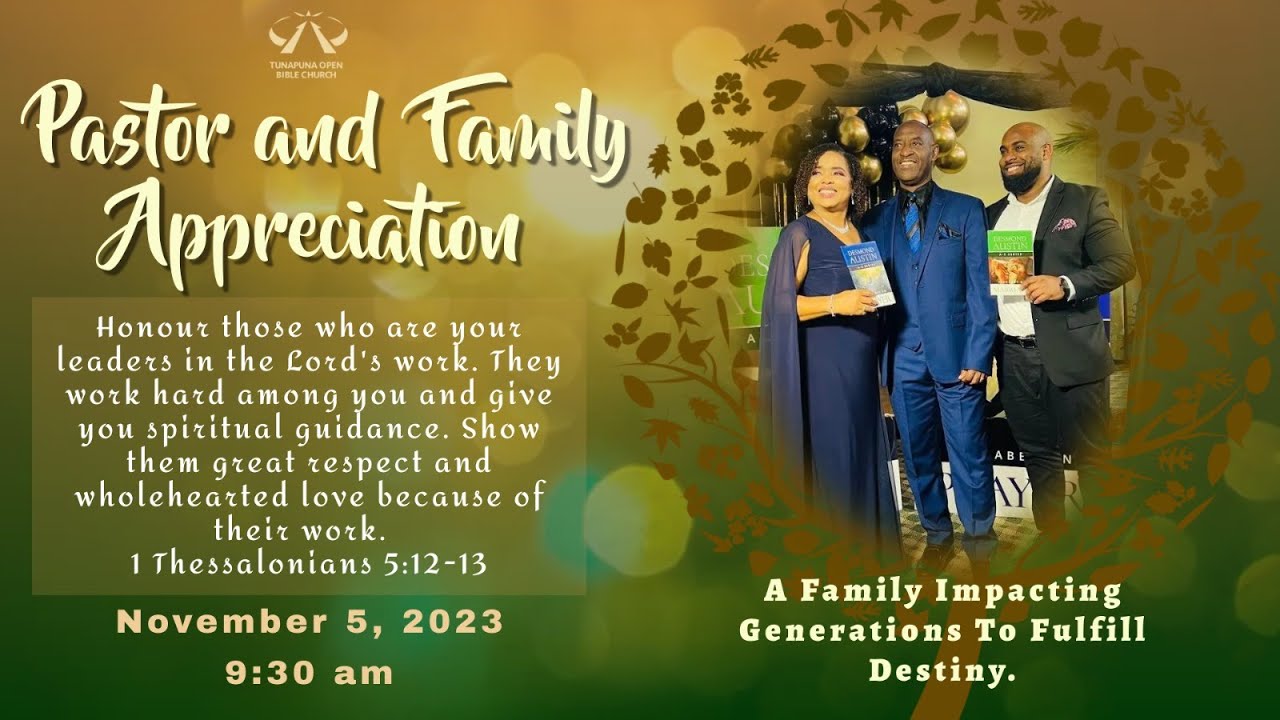 Pastor and Family Appreciation | LIVE Sunday Service - YouTube