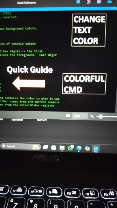 Change Command Line Color via CMD!#cmd,#cmdtips,#windows #viral,# ...