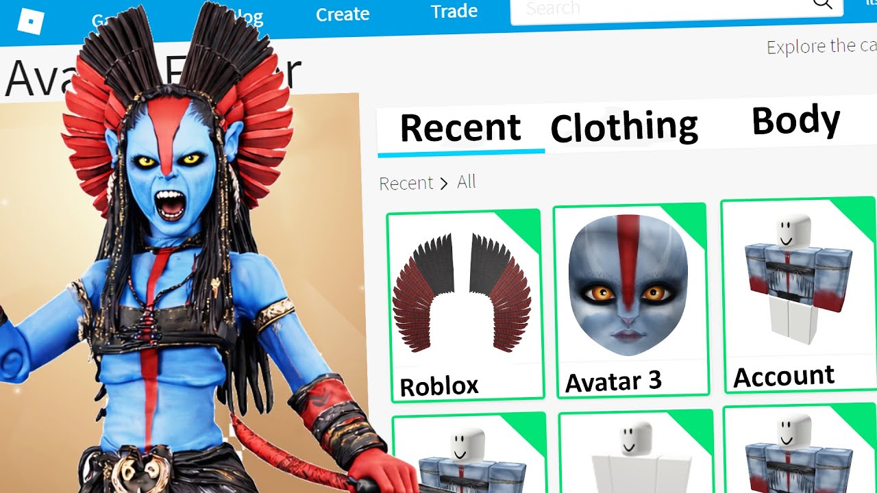 MAKING AVATAR 3 FIRE AND ASH VARANG a ROBLOX ACCOUNT - YouTube