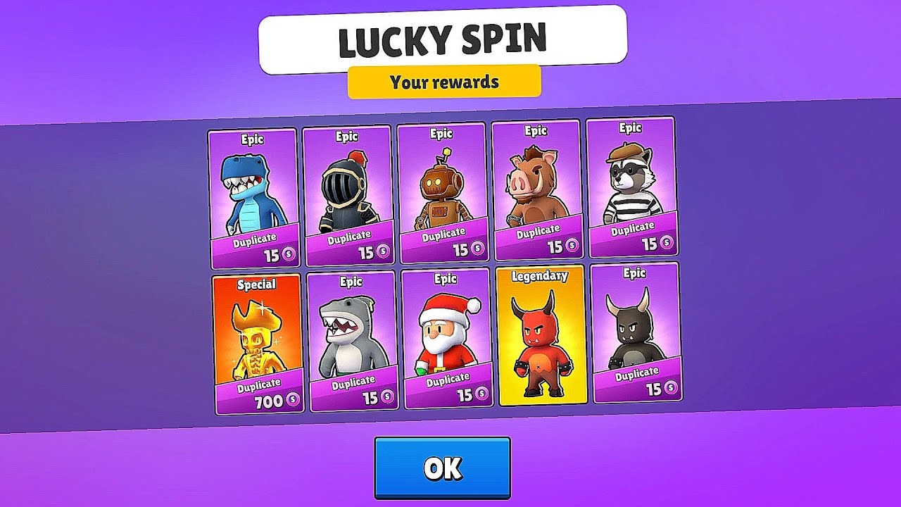 🔴TOKEN SPIN|STUMBLE GUYS WHEEL SPIN 02 - YouTube