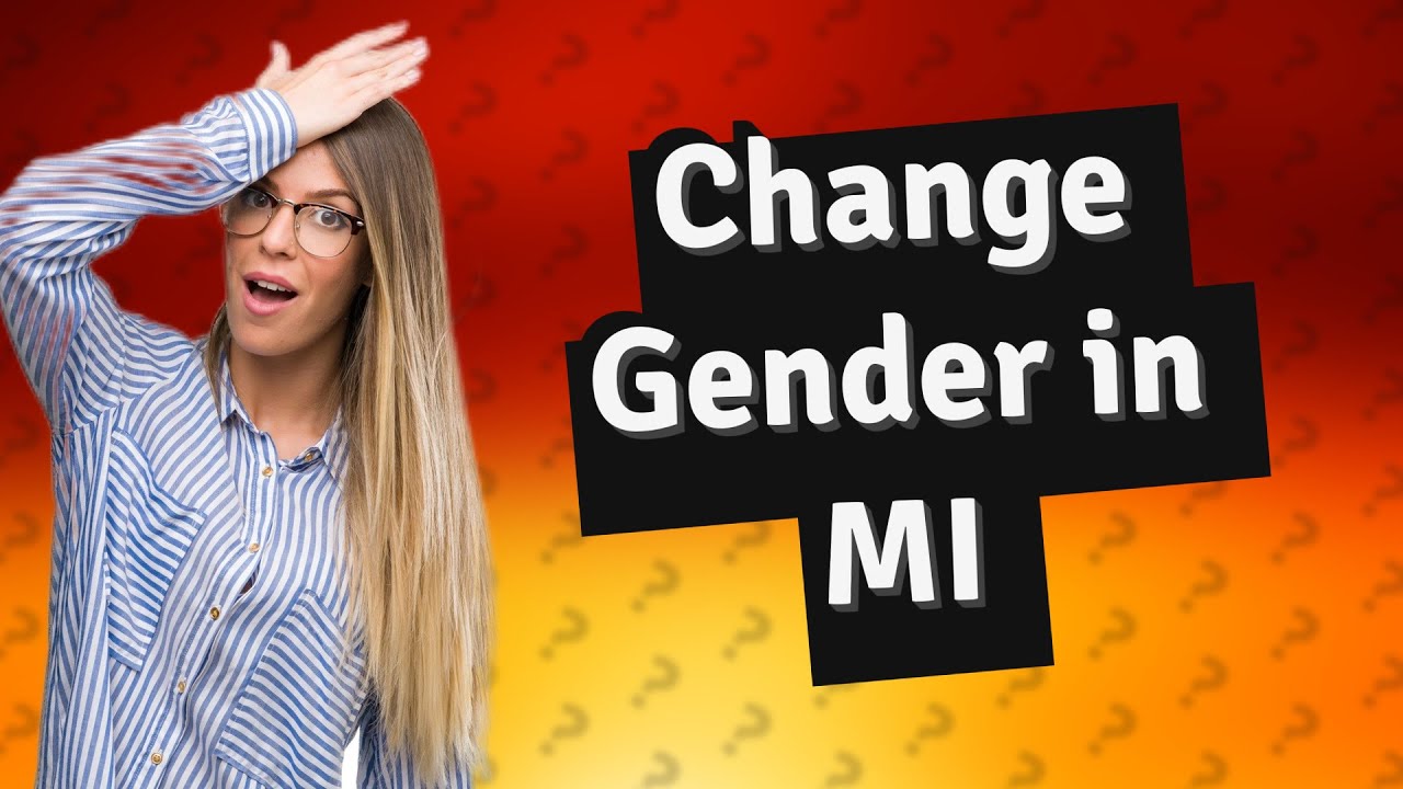Can you legally change your gender in Michigan? - YouTube