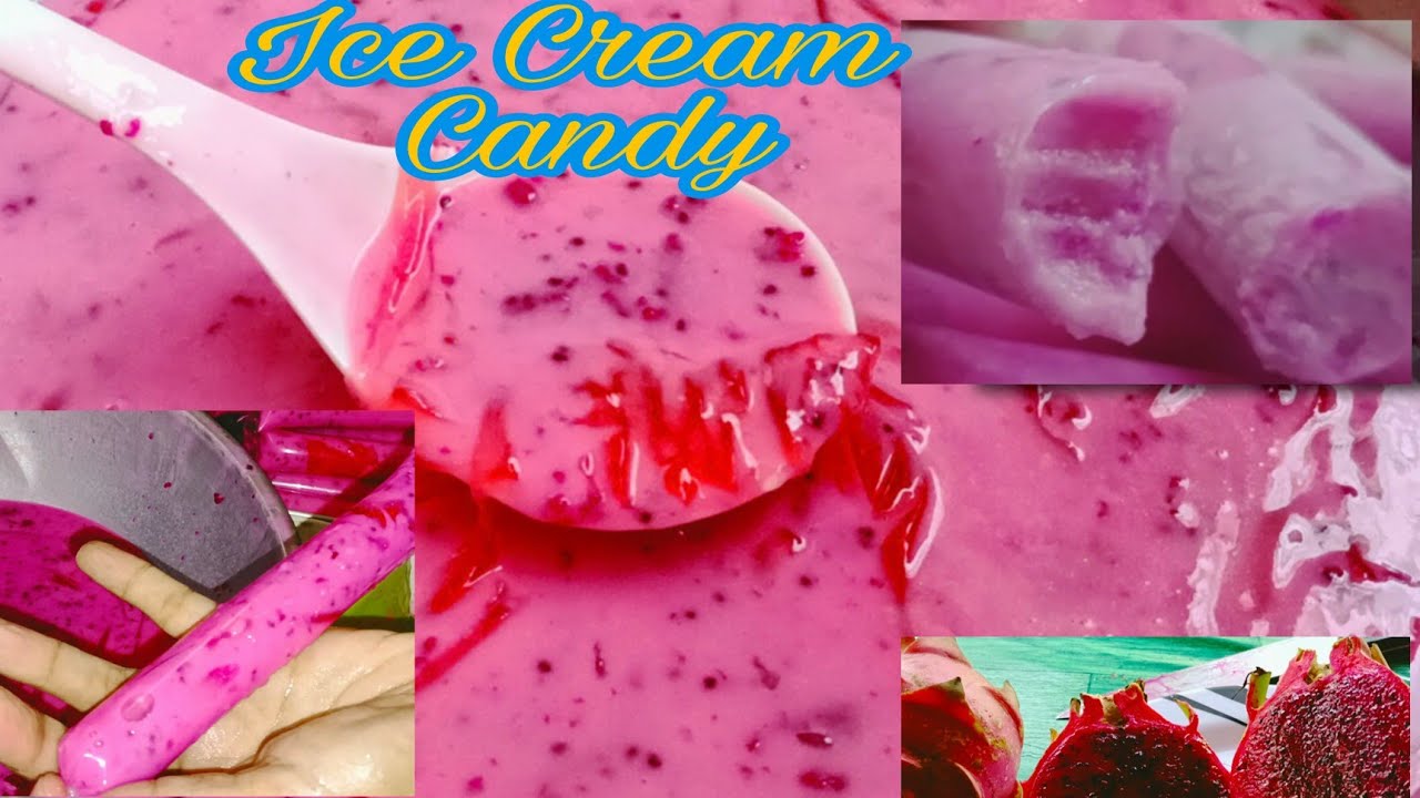 How to make Dragon Fruit Ice Cream Candy | Simply Cathz - YouTube