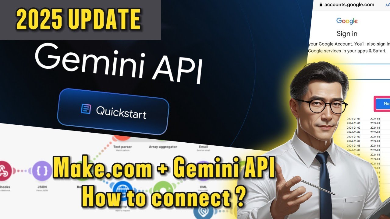 Gemini API to Make.com Easy Setup in 4 Mins | 2025 Update - YouTube