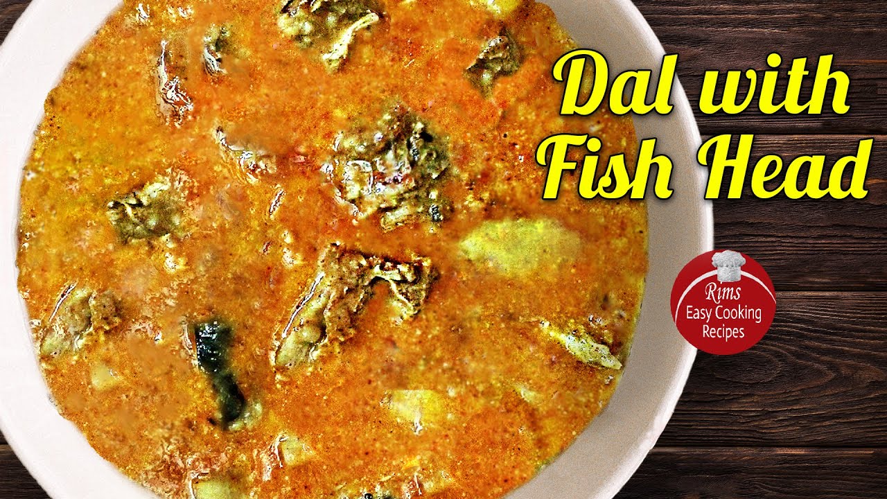 Moong Dal with FISH HEAD | MURI GHONTO Recipe | Macher Matha Moong Dal ...