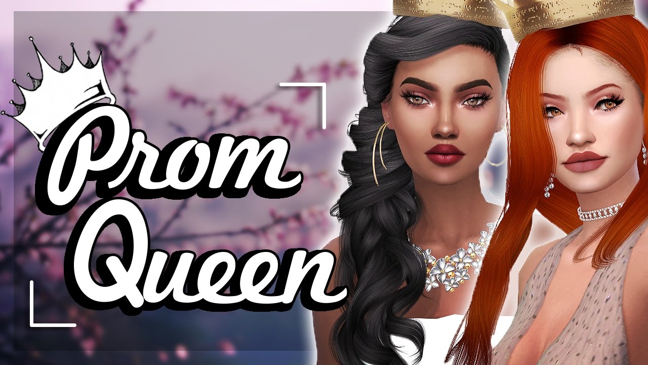 The Sims 4: CAS // Prom Queen + Full CC List - YouTube