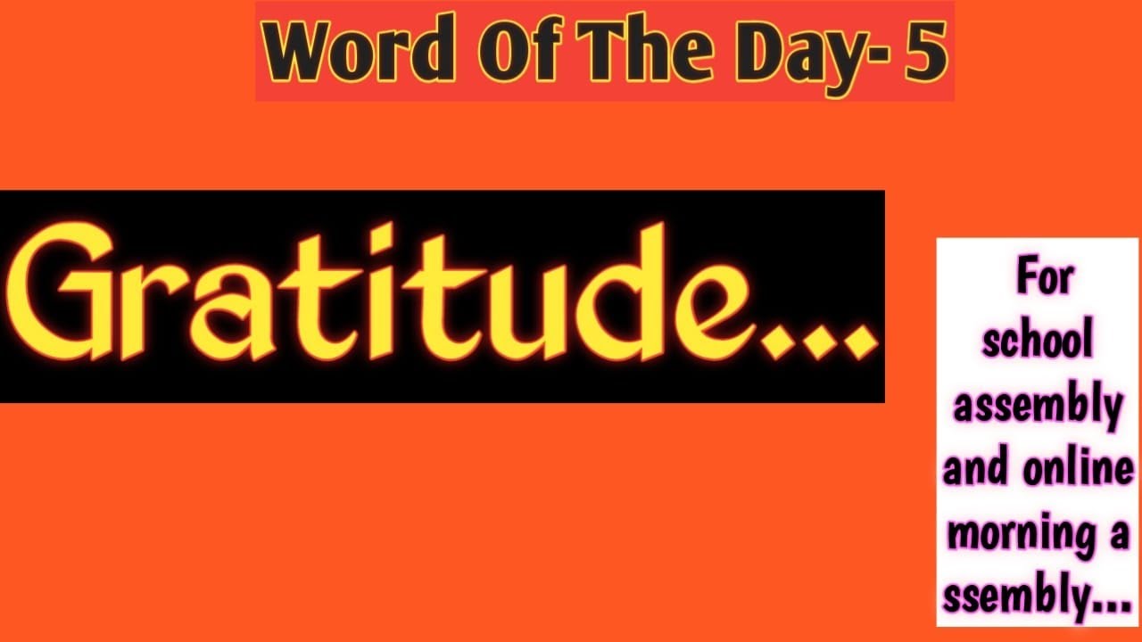 Word of the day in english | Word of the day for morning assembly ...
