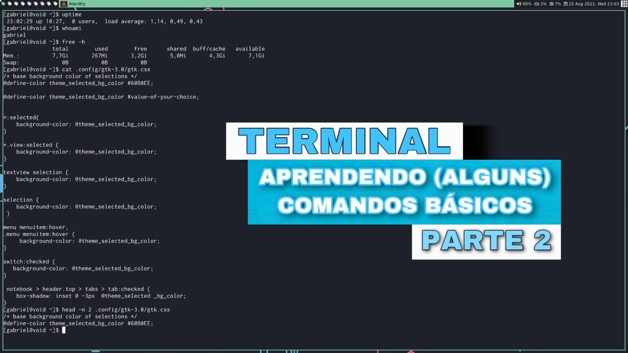 TERMINAL - Conhecendo (alguns) comandos básicos - Parte 2 - YouTube