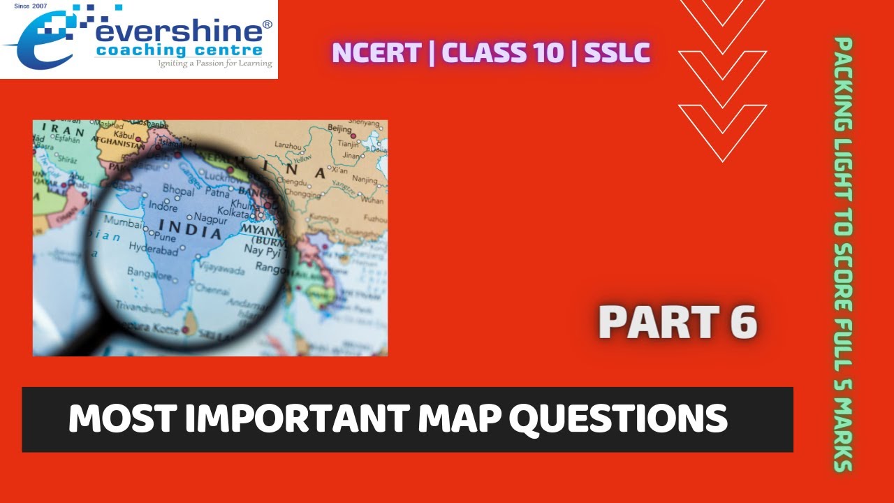 SSLC | Social Important Maps 2022 | Social Science | Part 6 | Karnataka ...