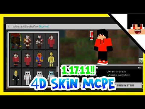 4D Skin MCPE Working | 1.17.11 | HatdogssPH - YouTube