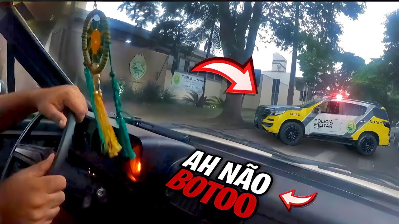 PASSAMOS NA FRENTE DA POLICIA COM O CARRO NOVO DO BOTO BC - YouTube