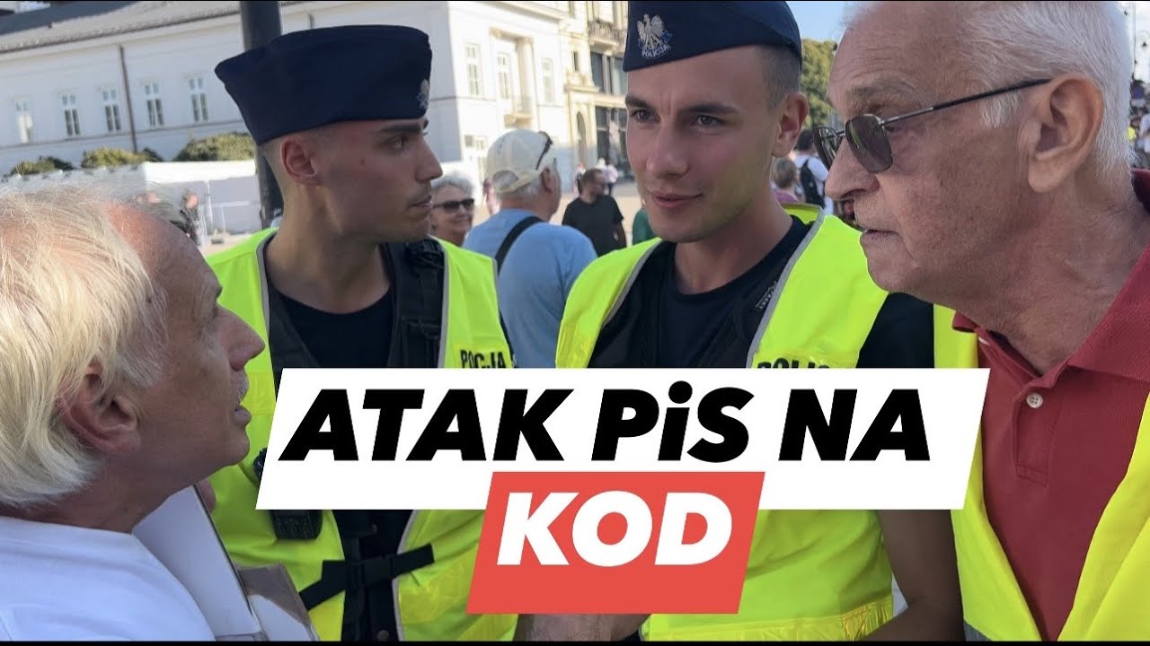 FANATYK PiS ZAATAKOWAŁ KOD - STARCIE W CENTRUM POLICJA NIE INTERWENIUJE ...