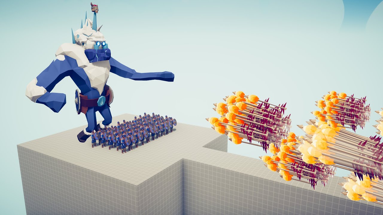 50x BRAWLERS + ICE GIANT KING vs EVERY GOD - Totally Accurate Battle ...