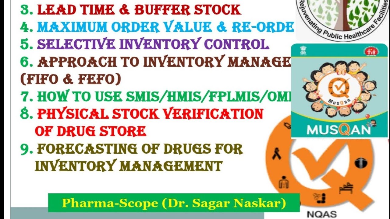 Inventory management system for Drug store || NQAS || Kayakalp ...