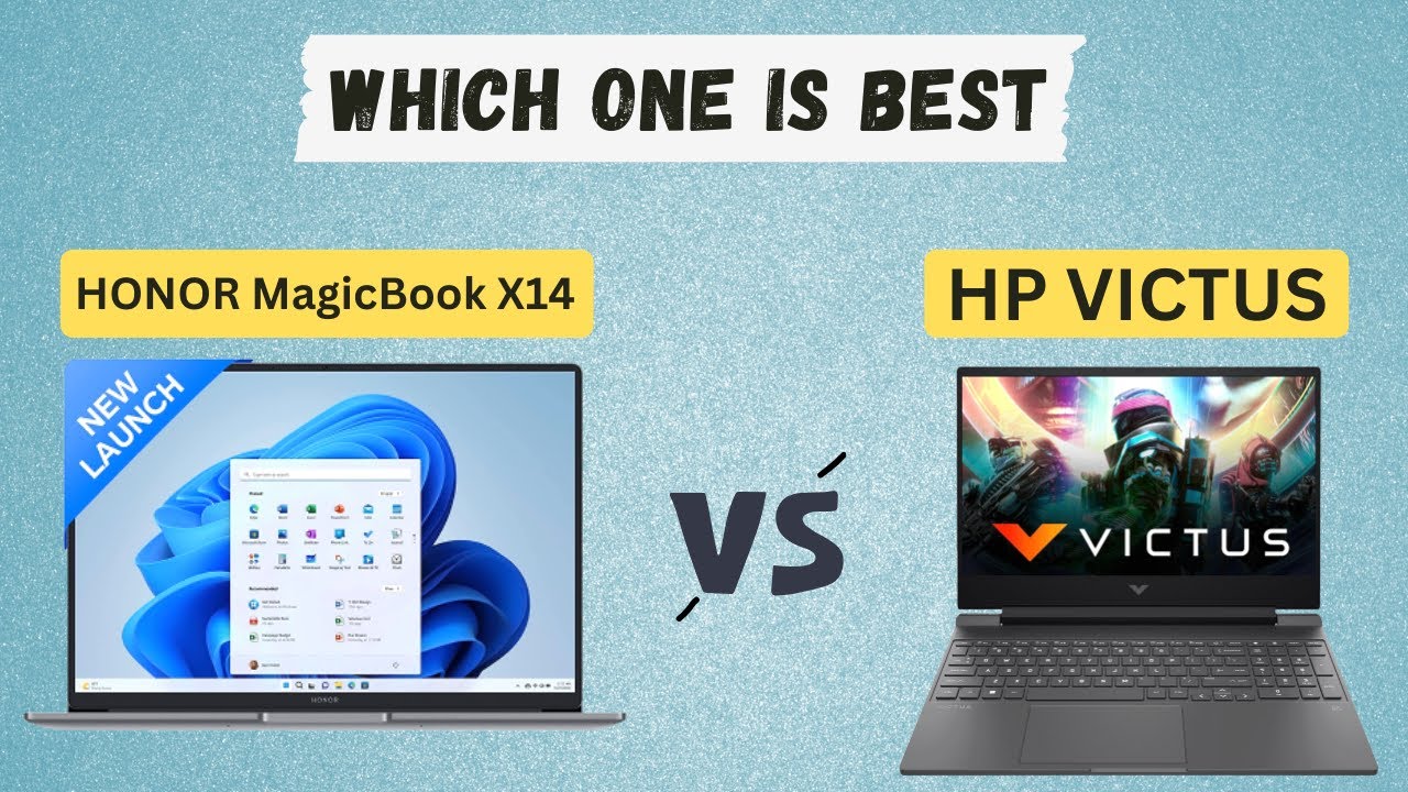 Honor magicbook x14 vs hp victus 👩‍💻 Best laptop under 40000 🤗 - YouTube