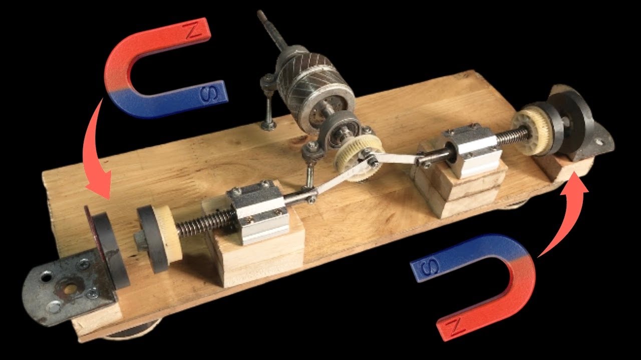 Infinite Free Energy! I Built a Magnetic Flywheel Motor! 100% Self ...