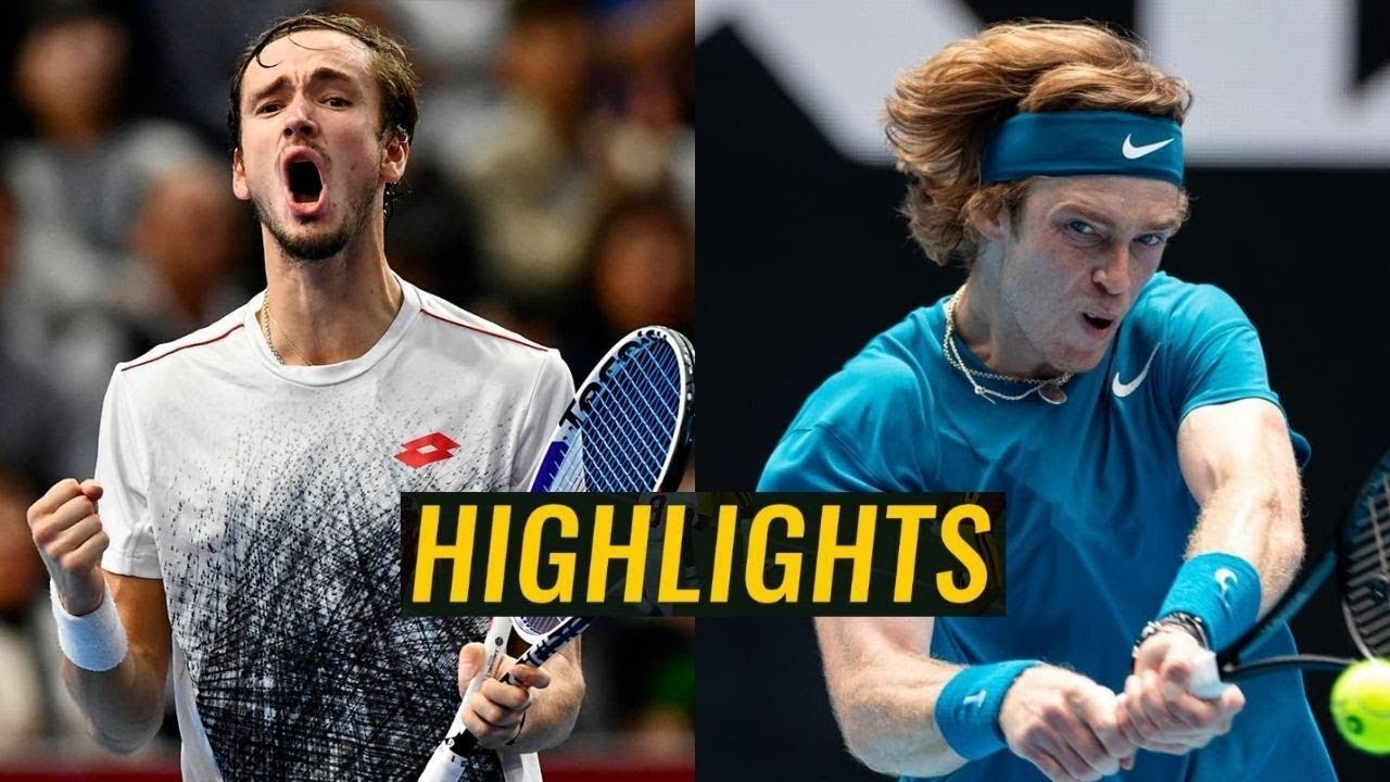 Daniil Medvedev vs Andrey Rublev Highlights (QF) | Australian Open 2021 ...