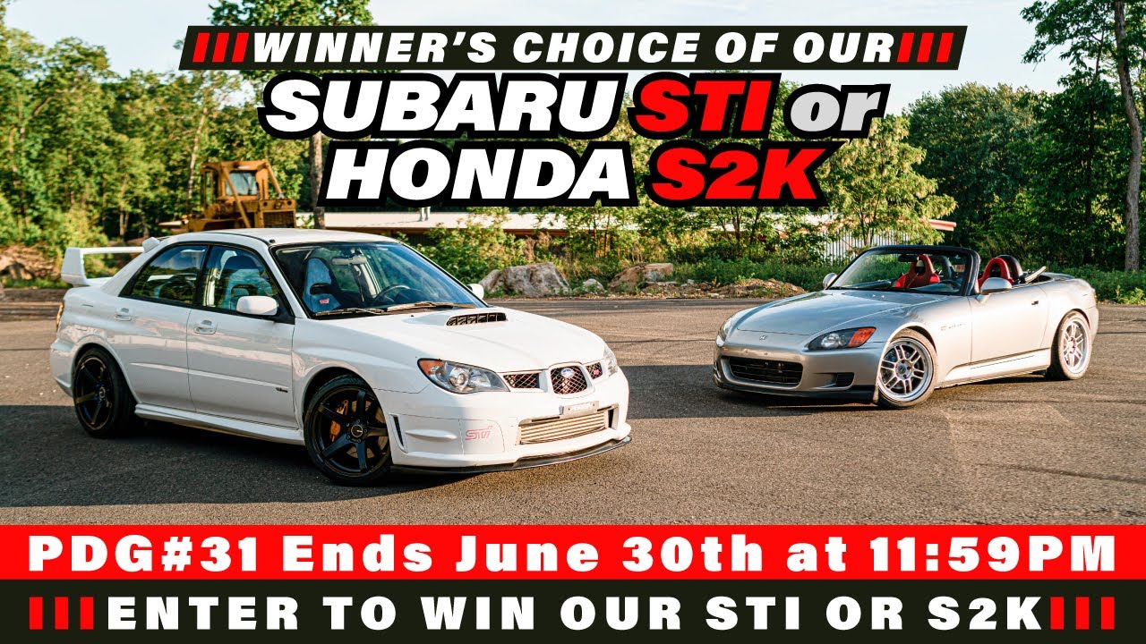 PRIME DRIVEN PDG31 - Winner's Choice - STI or S2000 - YOU CHOOSE! - YouTube