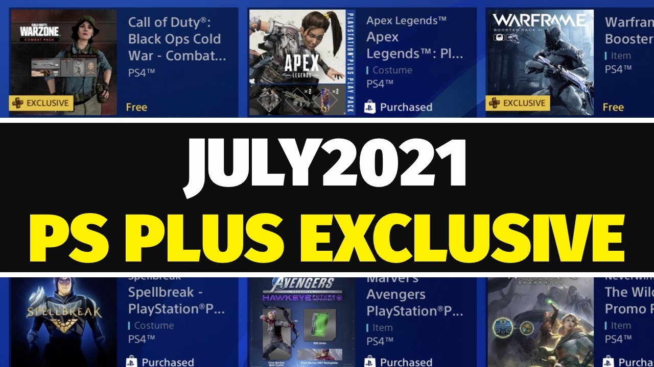 Free PS Plus Exclusive Add-On Packs for July 2021 | PlayStation - YouTube