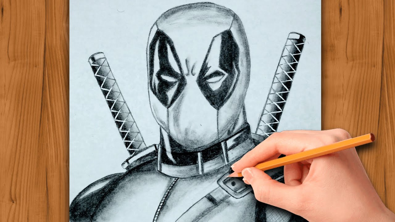 Easy to draw|How to draw DeadPool-Face|step by step - YouTube