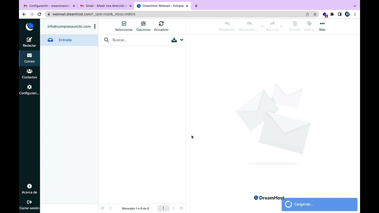 ¿Cómo configurar correo corporativo Webmail de Dreamhost en Gmail ...