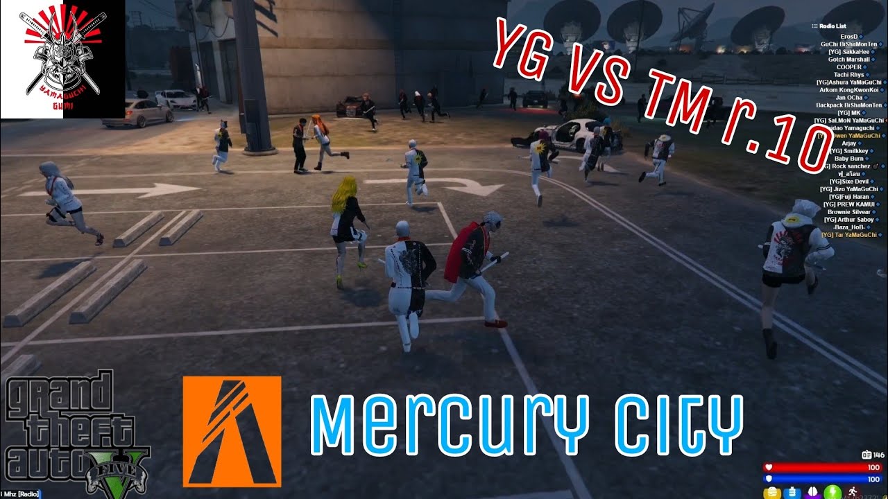 GTA V FIVE M Roleplay Mercury city YG vs TM r.10 - YouTube