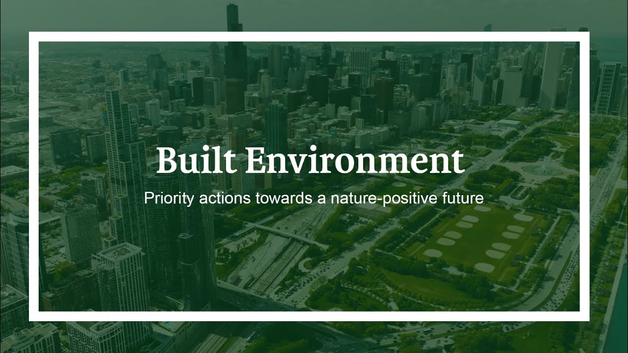 How the Built Environment system can contribute towards a nature ...