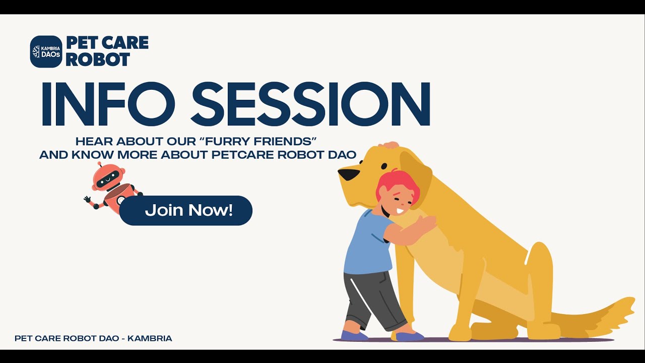 [Pet Care Robot DAO] Info Session - An Overview of PCRD - YouTube