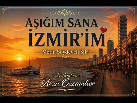 Aşığım Sana İzmir’im ❤️ | İzmir Şiiri 🌅 Metin Soydeveli | Seslendiren: Arzu Özçamlier