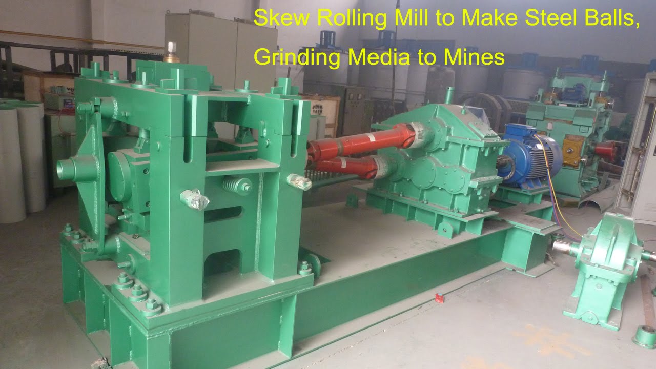 Skew Rolling Mill To Make Steel Ball, Grinding Media to Mines - YouTube
