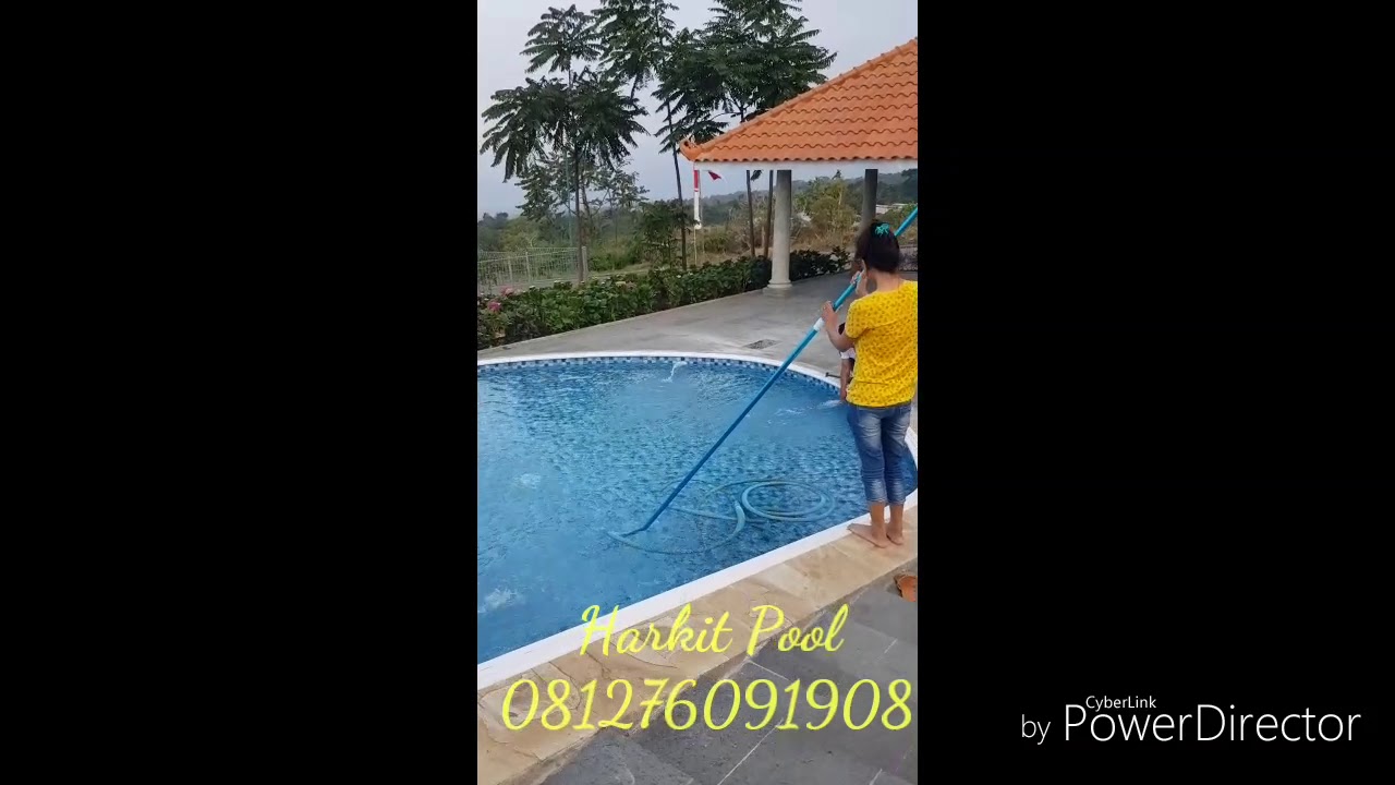 Kolam Renang Rumah Kolonia Kaliandra Pandaan Malang - YouTube