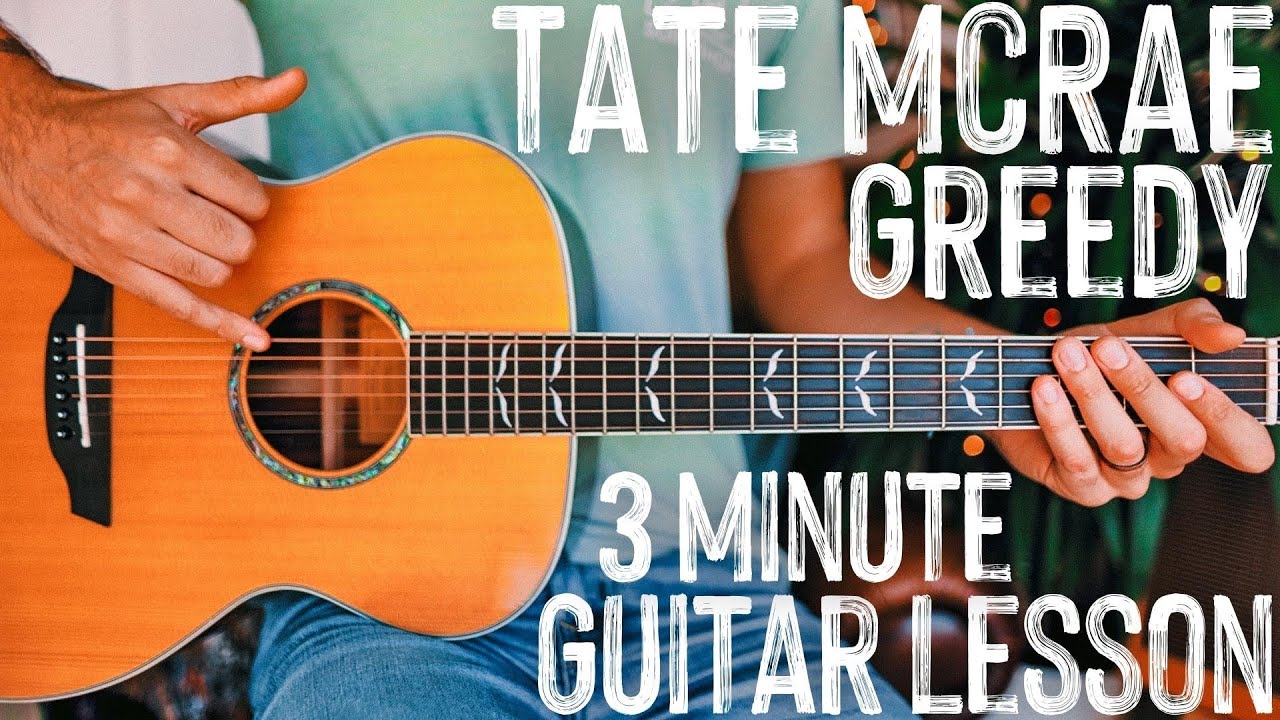Greedy Tate McRae Guitar Tutorial // Greedy Guitar Lesson #1012 - YouTube